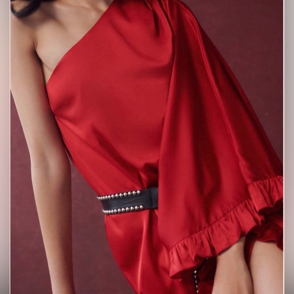 Anthropologie | Dresses | Anthropologie Hutch One Shoulder Ruffle Maxi ...